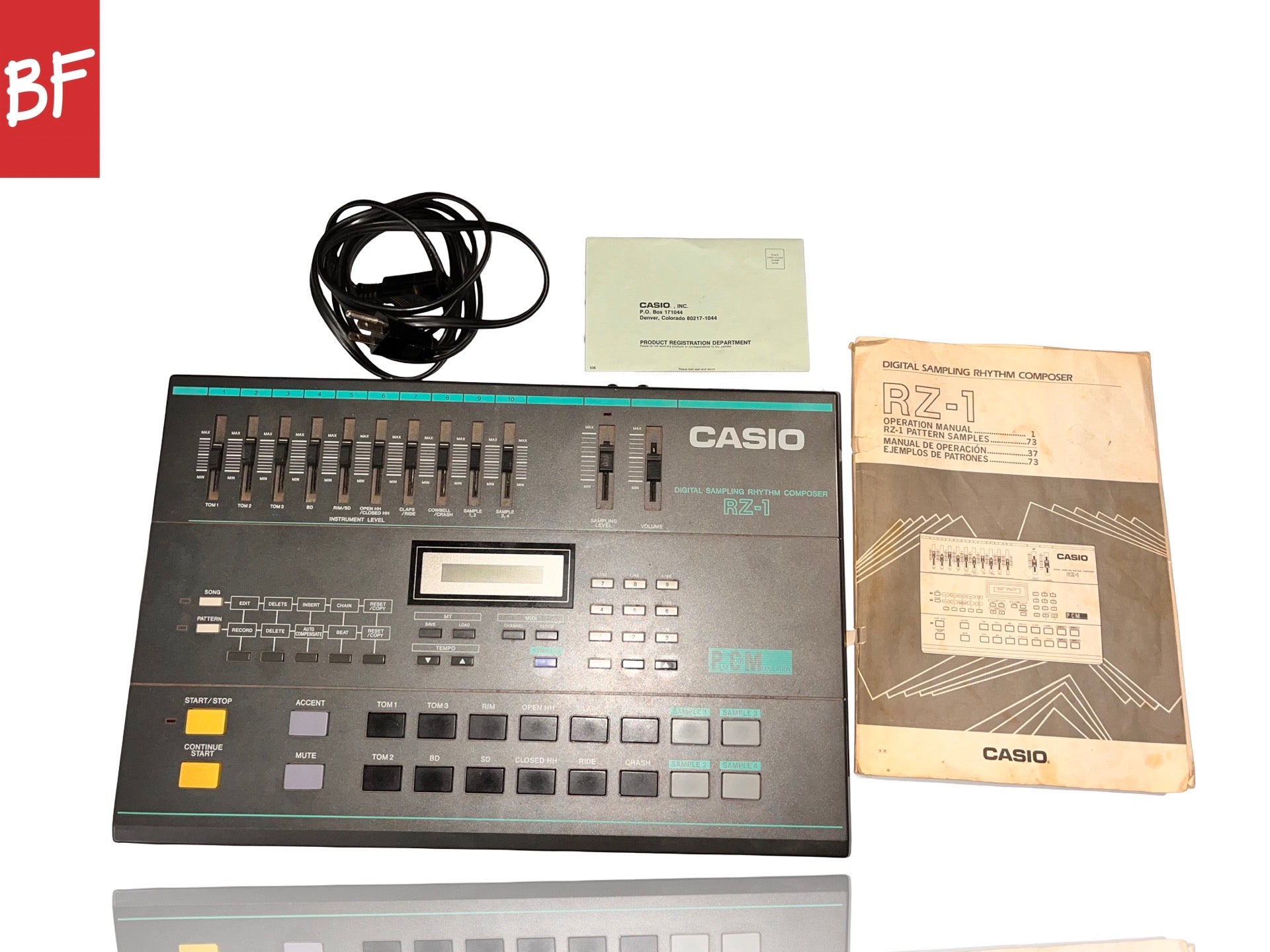 1980's Casio RZ-1 Digital Sampling Drum Machine – Byrd Finds